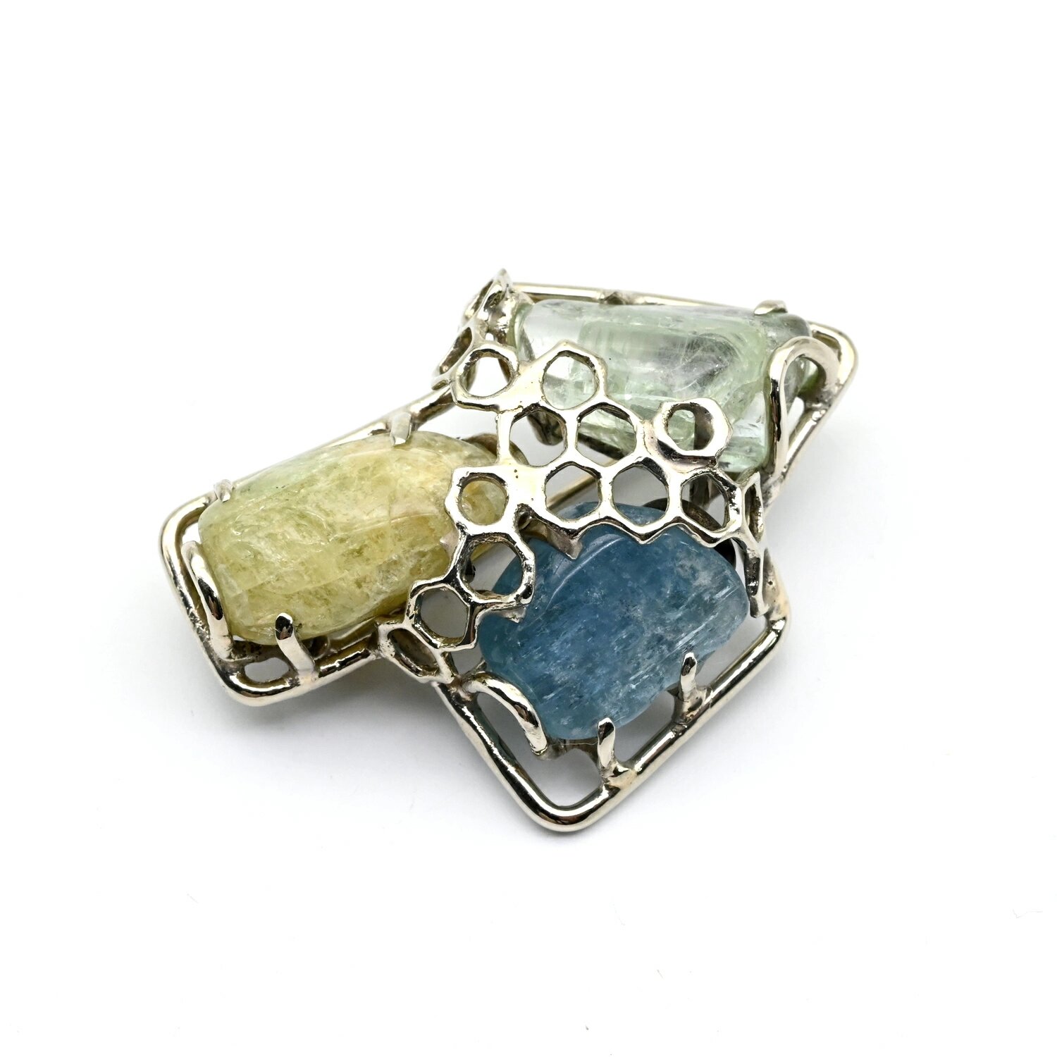 Брошь, аквамарин