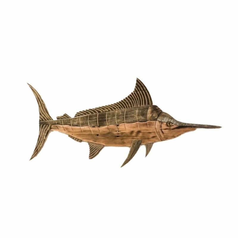 Деревянные декоративные статуи морской рыбы, фигурка кита, орнамент, деревенское украшение, настенные подвесные украшения для гостиной, спальни.