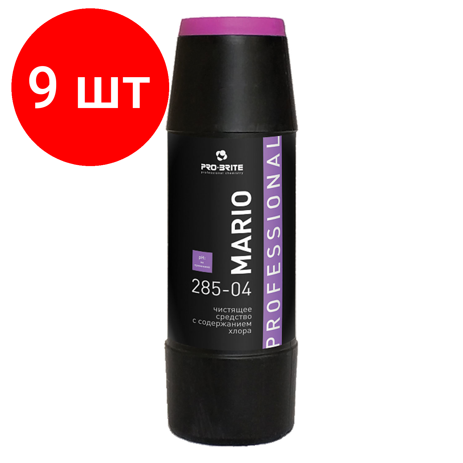 Комплект 9 шт, Чистящее средство 400 г, PRO-BRITE MARIO, порошок, 285-04