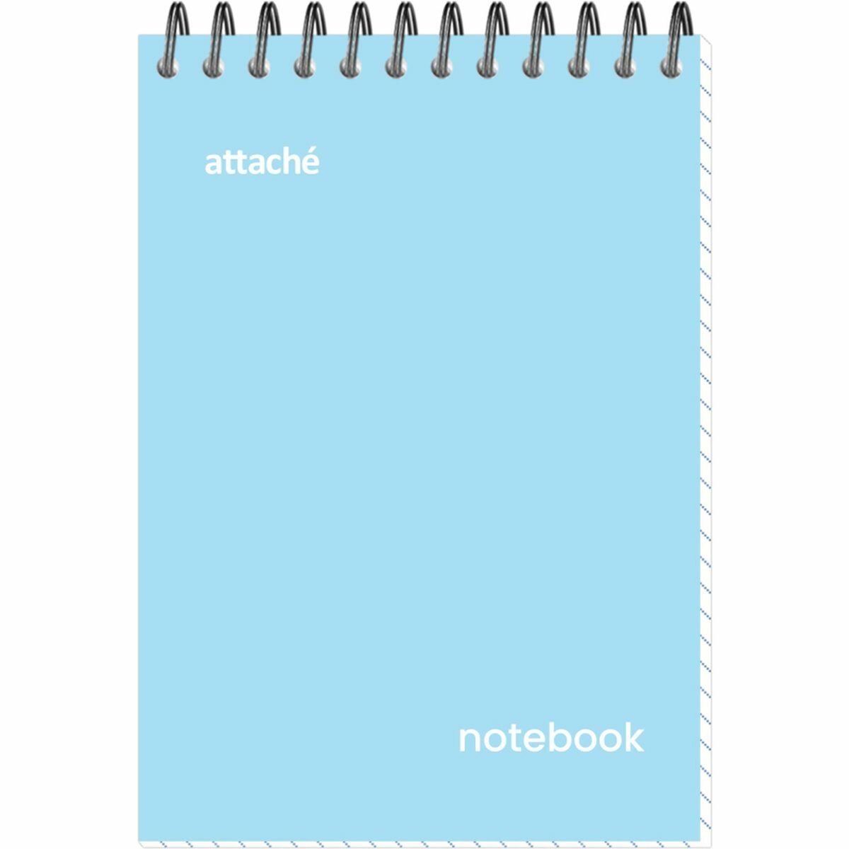 Блокнот 40л, А6 Attache Акварель, клетка, спираль, голубой (1561989)