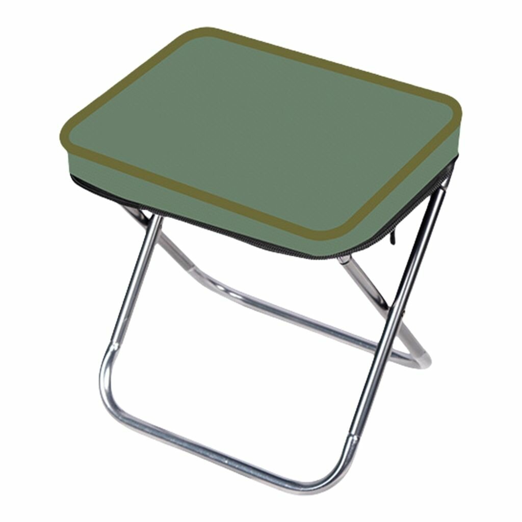 Походные столы и стулья, Туристический складной стульчик для отдыха на природе - зеленый, маленький, алюминий