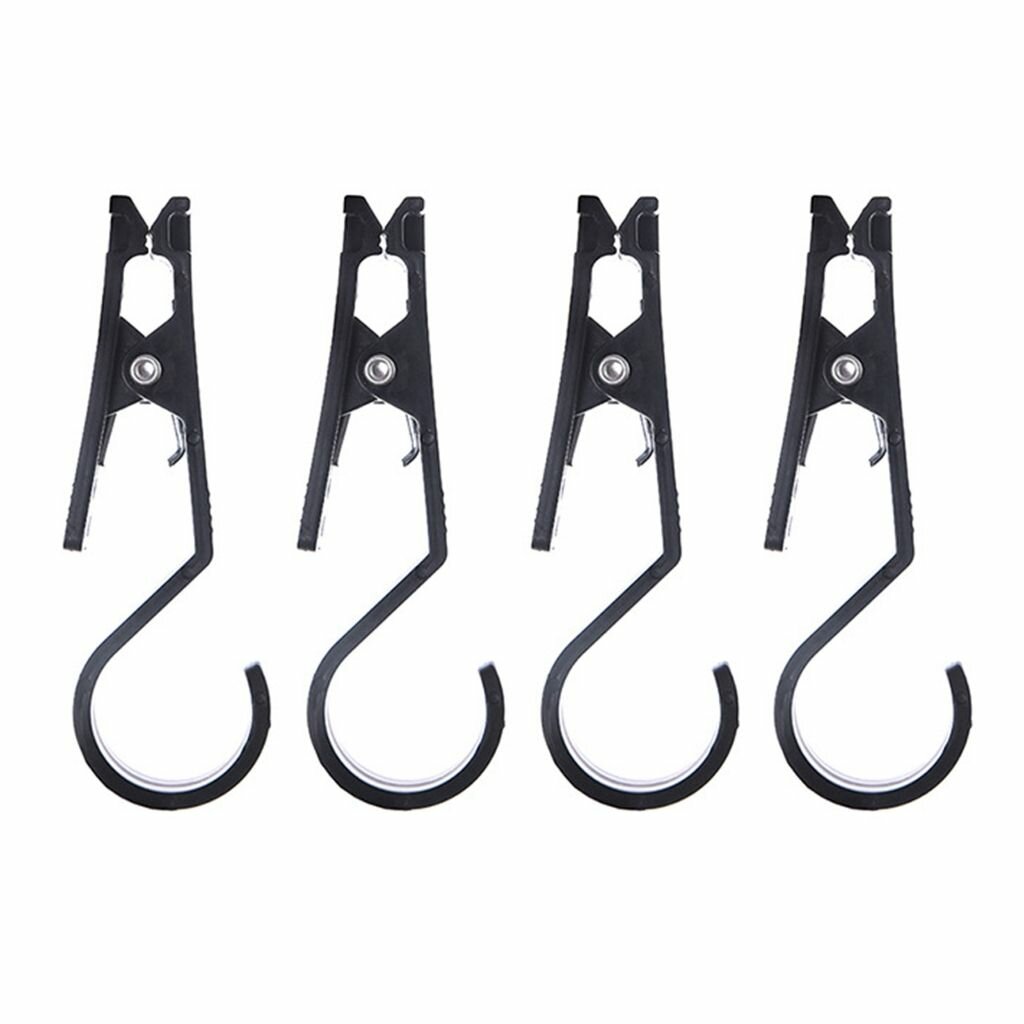 4 шт, уличный светильник для кемпинга, крючок крепления навеса палатки, практичные прищепки, веревочная занавеска душа