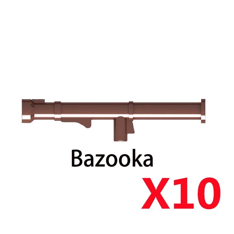 Конструктор BRICKPANDA Bazooka Коричневый WG253-10PCS X10