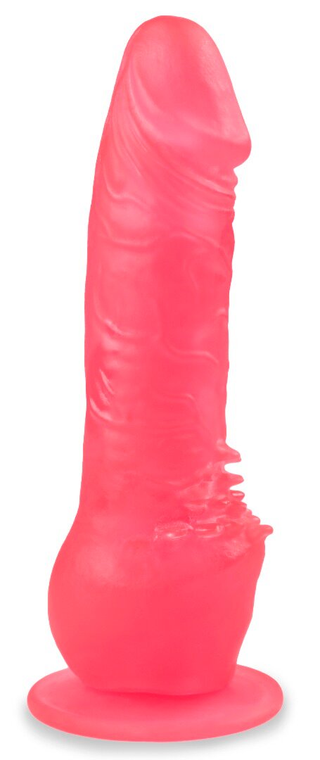 LOVETOY (А-Полимер) Фаллоимитатор с шипами для клиторальной стимуляции 17.8 см, 210900, розовый