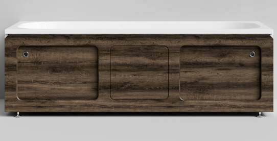 Экран-купе 170, МДФ, тёмный дуб , на ножках, раздвижной, регулировка по высоте