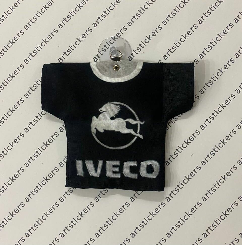 Вымпел футболка IVECO, размер 14х17см, двусторонний на присоске, ткань, аксессуар для авто