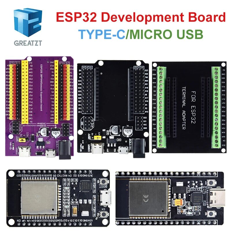 ESP32 Expansion Board 38PIN, ESP32 Adapter 38P — фото 1