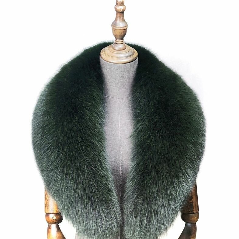 Горжетка меховая на капюшоне Белый воротник меховой съемный женский