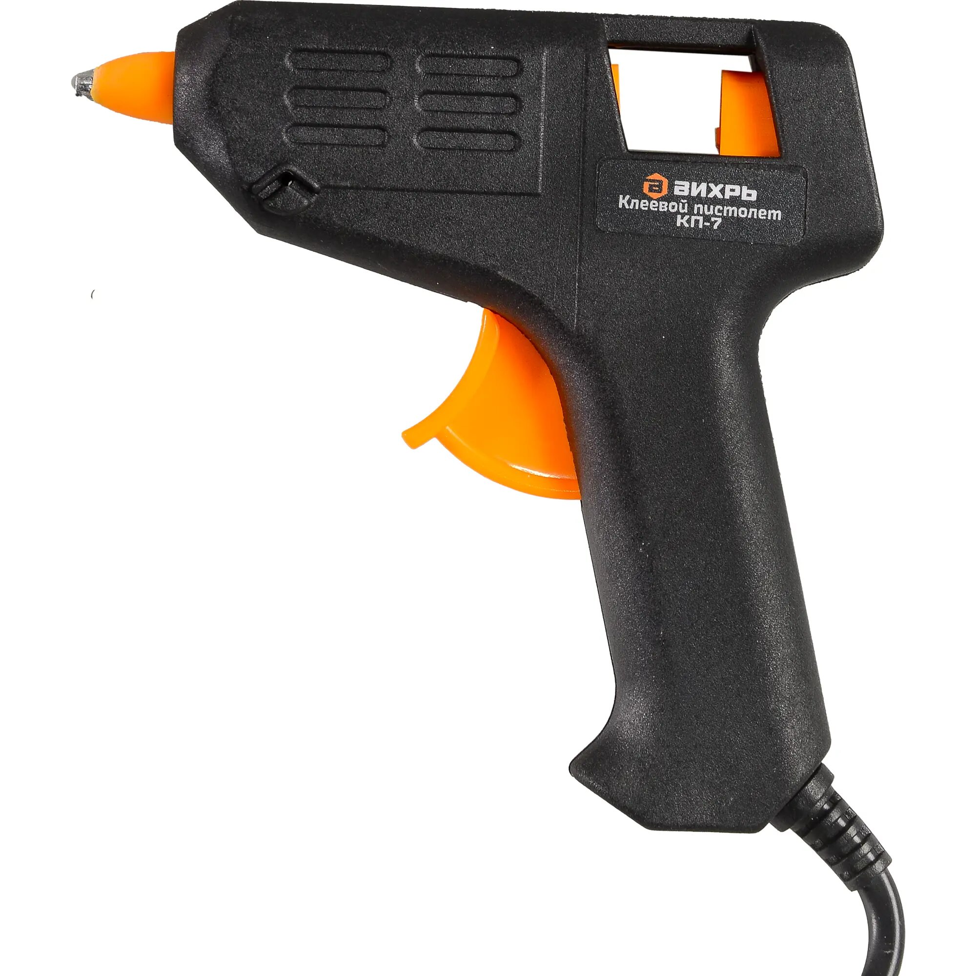 Пистолет клеевой Вихрь КП-7, 20 Вт, для стержней 7 мм, комплект 2 стержня
