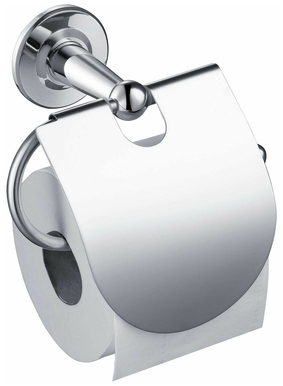 Держатель для туалетной бумаги Timo Nelson 160042/150042, 1 шт, хром, круглая форма