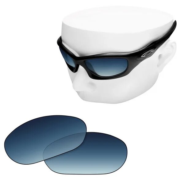 Сменные линзы Oakley Monster Dog, Blue Gradient, Белый