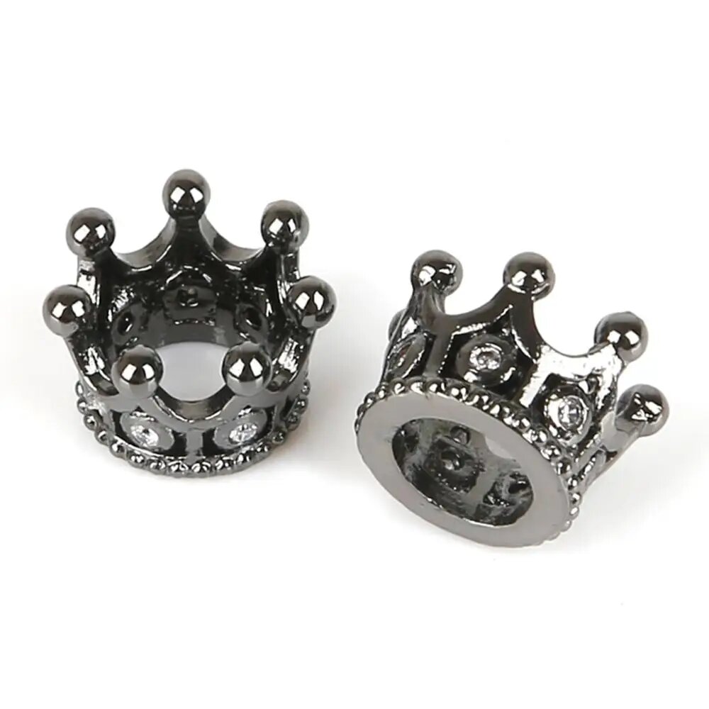 Медные бусины-разделители Celadon Серебряный, Gun-Metal 2pcs