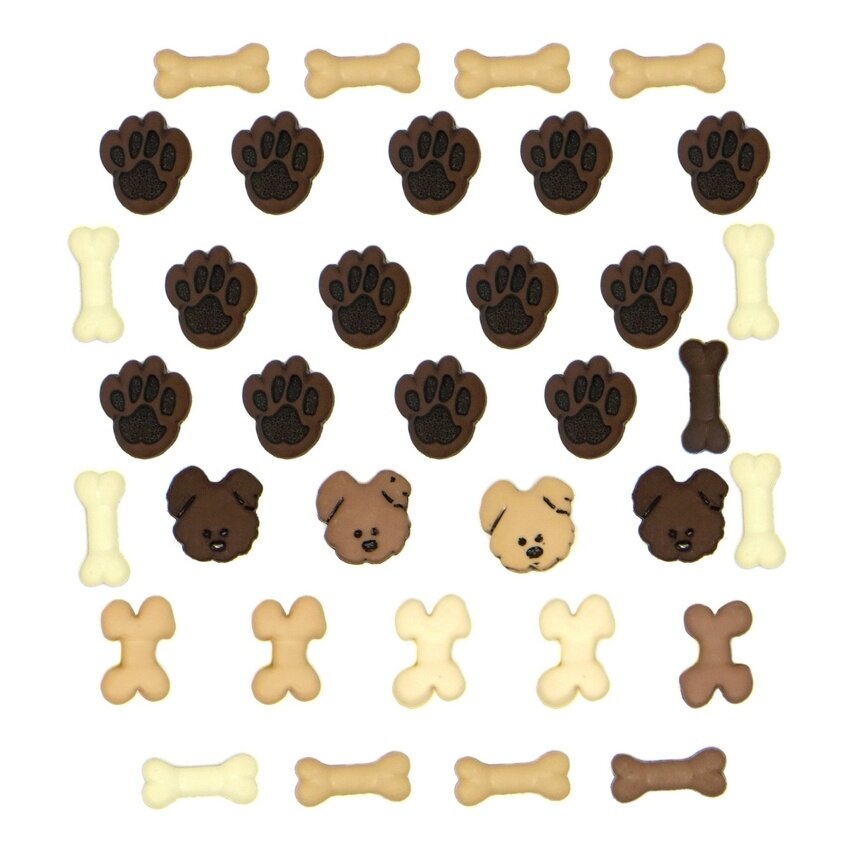 Пуговицы Dress It Up "Маленькие собачки" декоративные, пластик