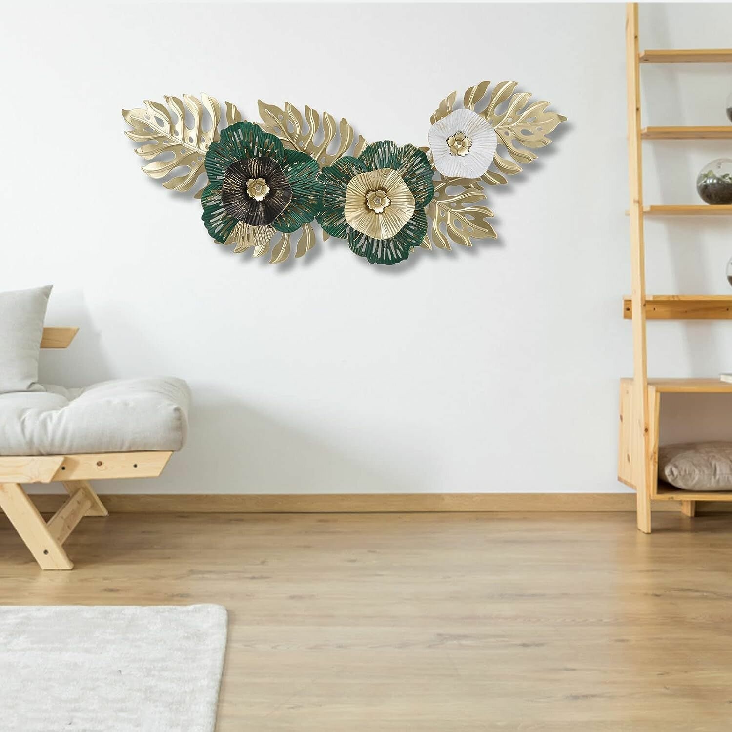 Современная отделка стен гостиной в скандинавском стиле.