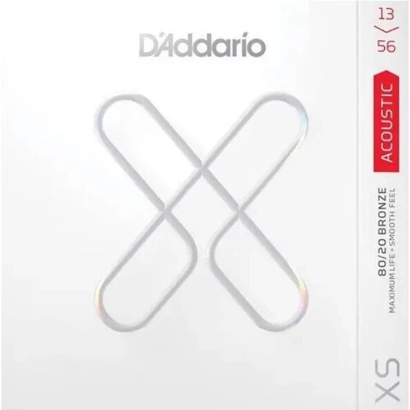 Комплект струн для 6-струнной акустической гитары 13-56 DAddario XSABR1356