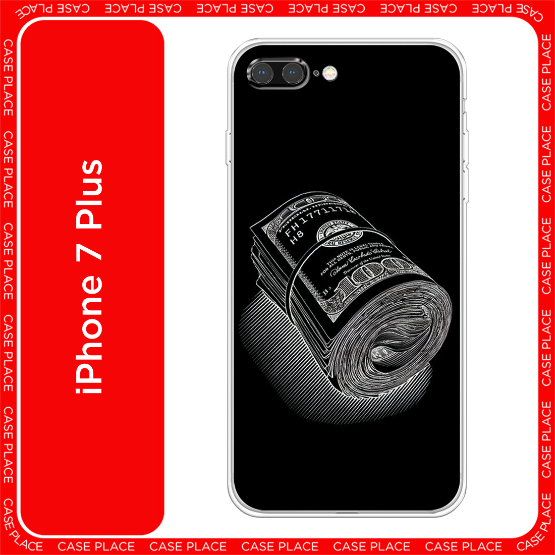 Чехол на Apple iPhone 8 Plus / Айфон 8 Плюс с принтом Кубышка денег