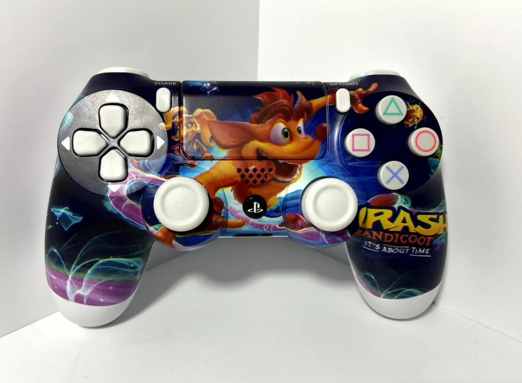 Джойстик PS 4 Геймпад с принтом Crash bandicoot 4 "Совместим с Sony"