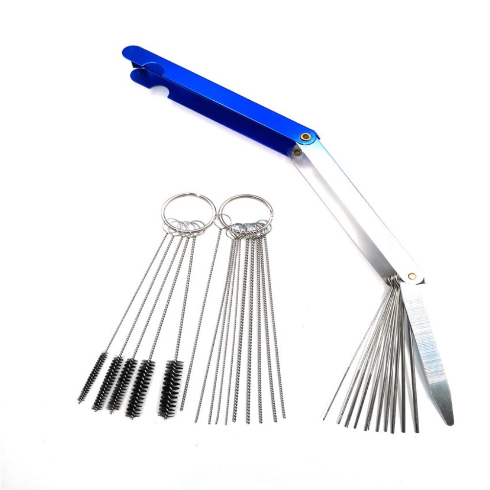 Карбюраторы Для мотоциклов Carbon Dirt Jet Remove Cleaner Чистящие Иглы Из Нержавеющей Стали, Щетки, Набор Инструментов для Мотоцикла, Мопеда, Сварщика, Карбюратора