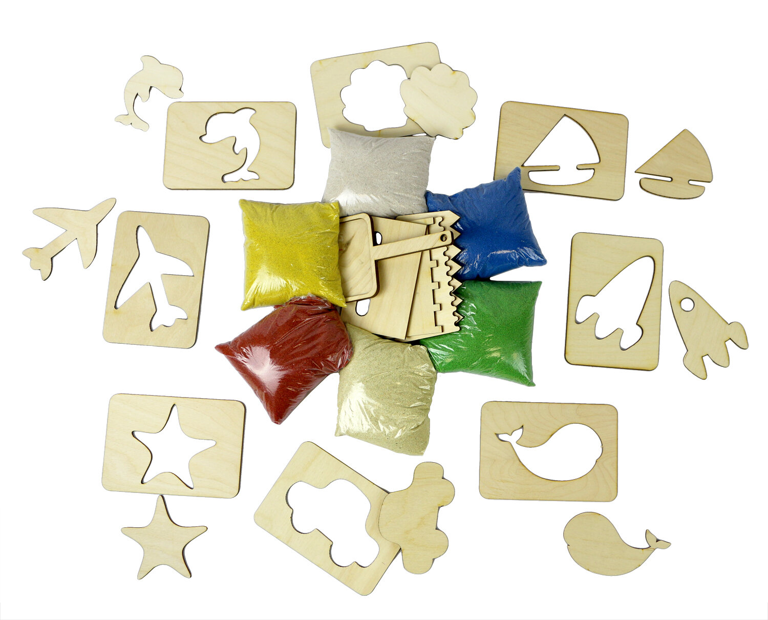 Набор для рисования песком Kampfer Эксперт, 27 предметов , в наборе с песком