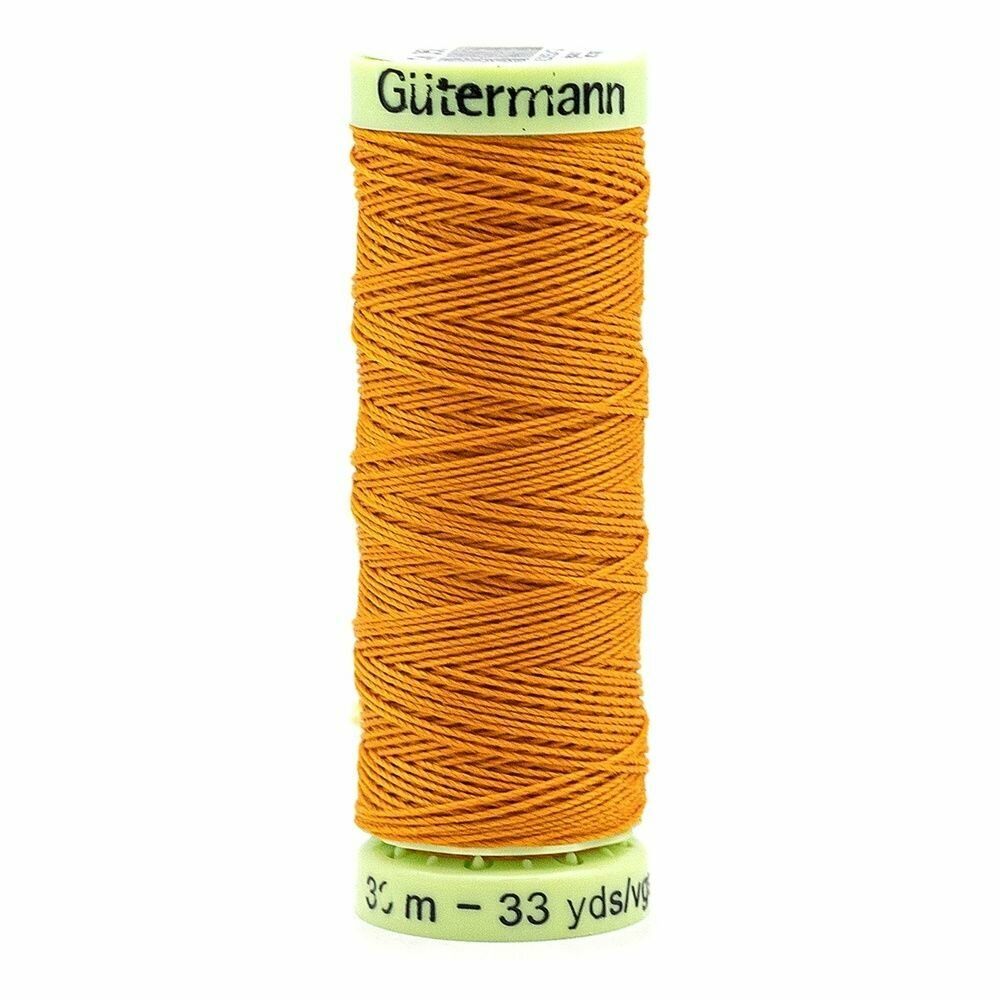 Декоративная нить Gutermann Top Stitch 30/30 м для отстрочки, 100% полиэстер, цвет 350 оранжевый, 5 шт (3)