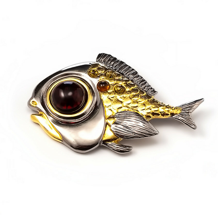 Брошь, серебро, 925 проба