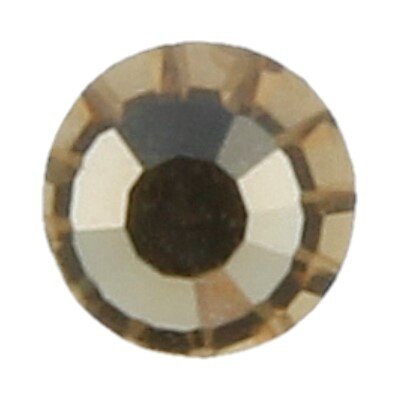 Стразы клеевые PRECIOSA цветные, 3,9 мм, стекло, 144 шт, в пакете, светлый табачный (438-11-612 i)