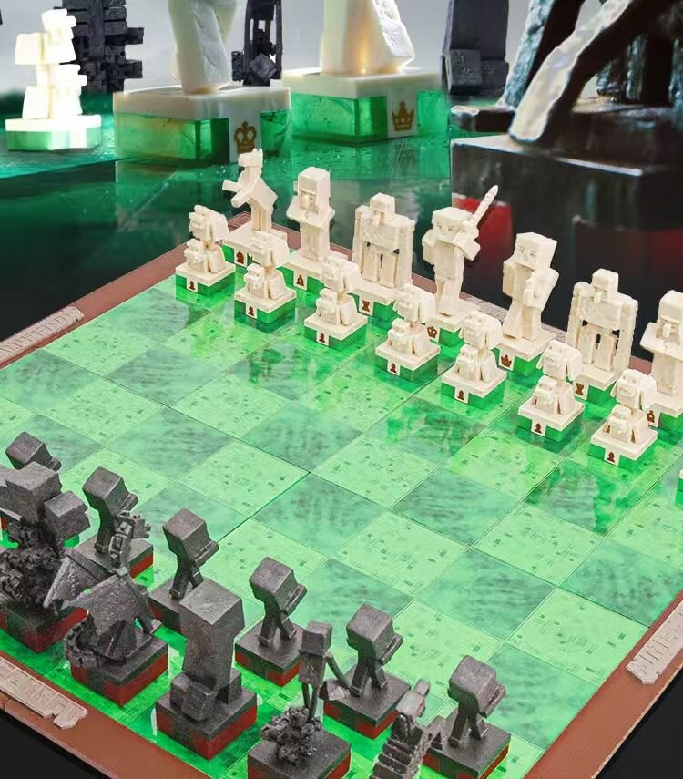 Шахматы Minecraft Chess Set / Майнкрафт — фото 1