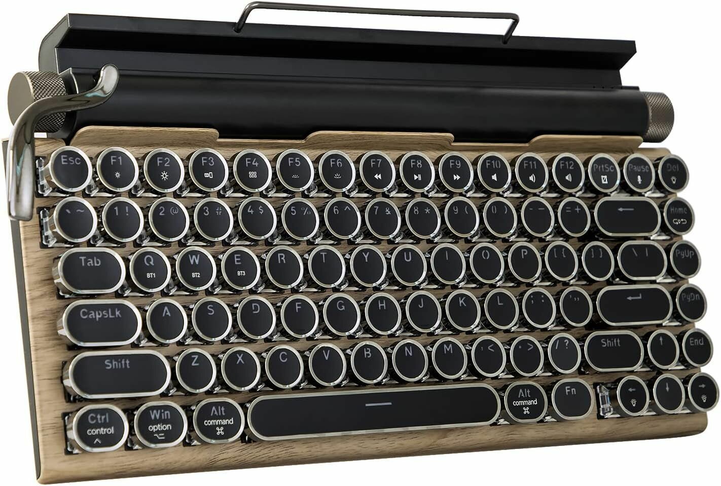 Клавиатура Typewriter-Style Retro Mechanical Keyboard, коричневый