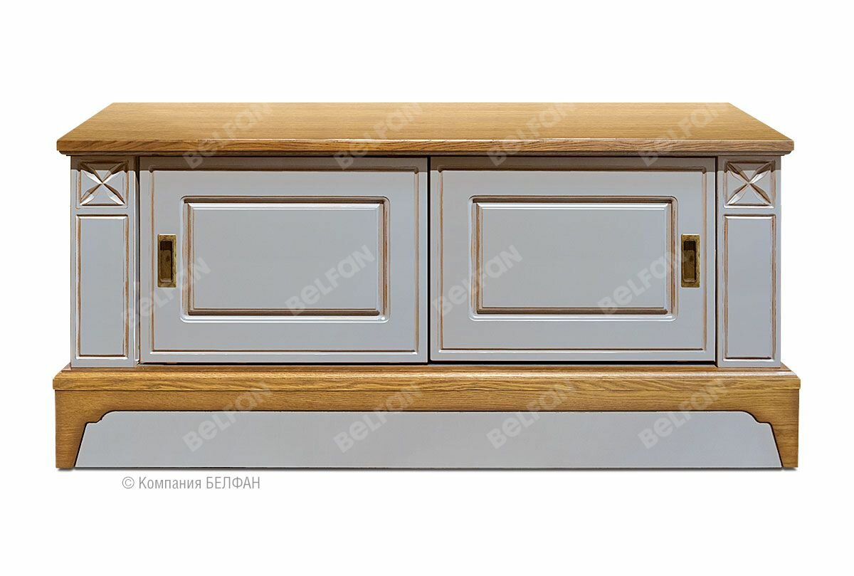 Тумба под телевизор напольная "Brianson" (купе); муссон+дуб, 135 х 60 х 45 см