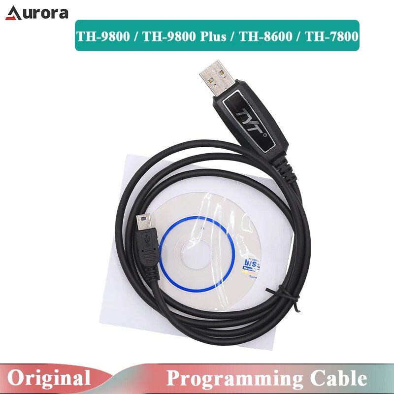 Оригинальный USB-кабель для программирования TYT для TYT TH-8600 TH-9800 TH-7800 TH-9800 Plus, автомобильные радиолюбители, аксессуары для рации