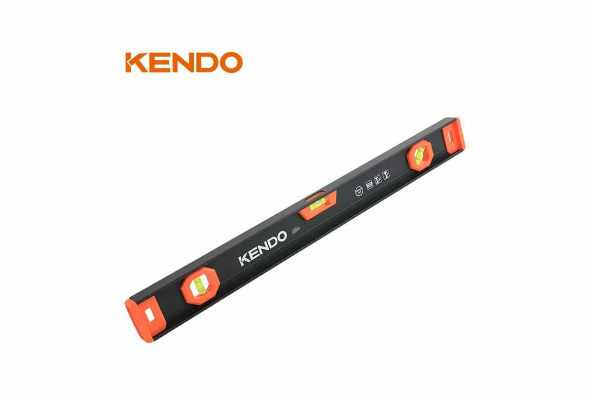 Двутавровый алюминиевый уровень KENDO 600 мм 35253