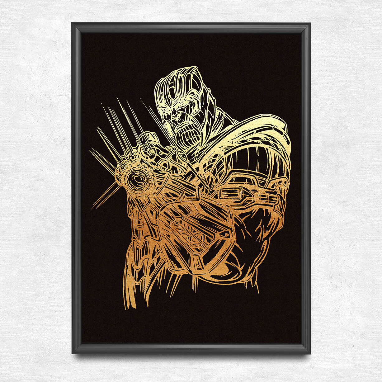 Постер Танос / плакат для интерьера Мстители. Марвел, Marvel, комиксы, фильмы, игры