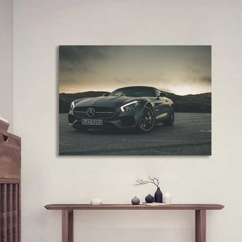 Картина авто / мерседес, картины на стену для интерьера / мужчине, 20х30 см.