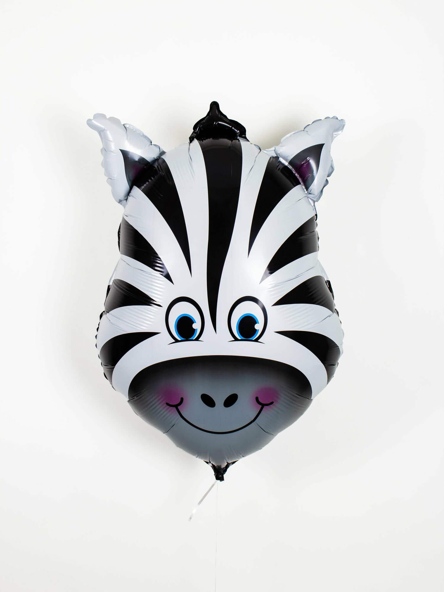 Воздушный шар фольгированная фигура голова Зебры 91 см
