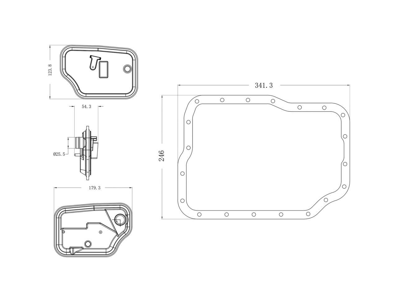 UNIO FLT-30019 (1217470 / 3044026 / 5046305) фильтр масляный акпп Ford (Форд) Focus (Фокус) i, II 98-, Fiesta (Фиеста)