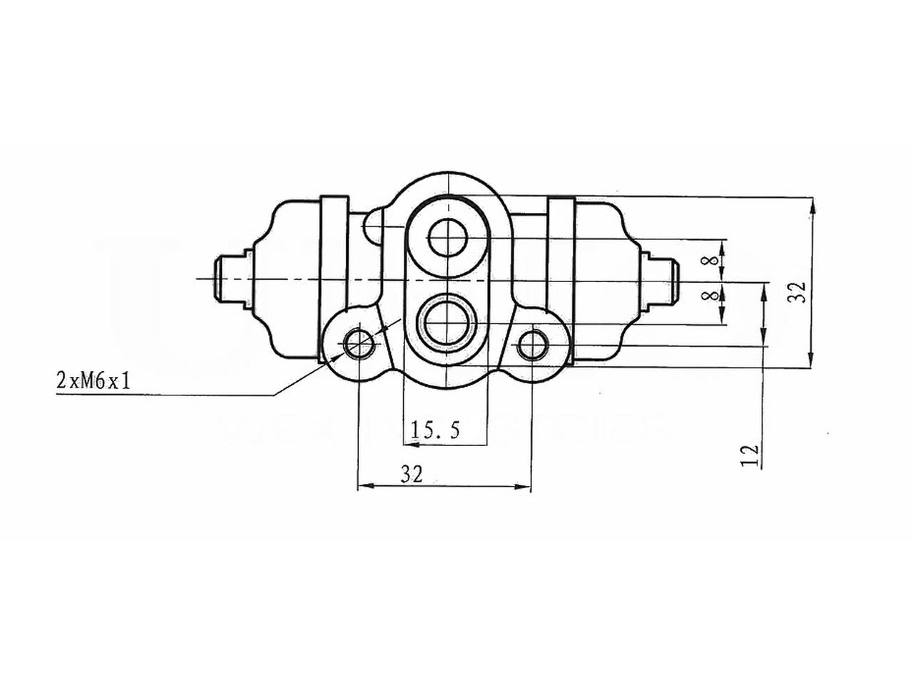 UNIO BRC-20538 (GJ2126610 / GJ2126610A / GJ2126610B) цилиндр тормозной колесный Mazda (Мазда) 626 II-iv 83-, 323 IIi-vi 89-,