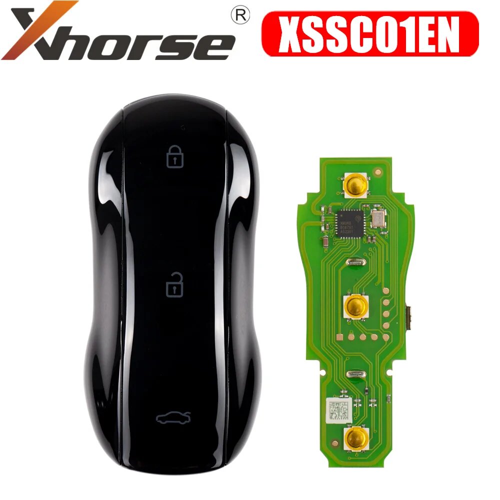 Xhorse XSSC01EN XM38 Smart Key 5PCs, Черный, 3 кнопки