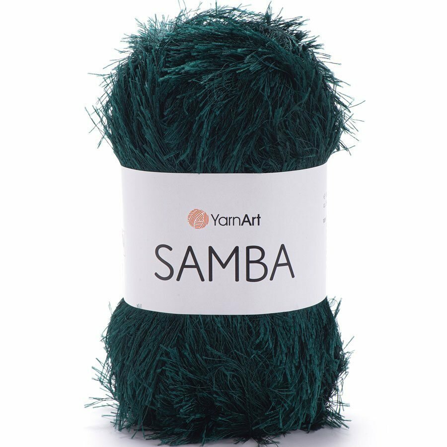 Пряжа Yarnart SAMBA 590 т. изумруд (5 мотков)