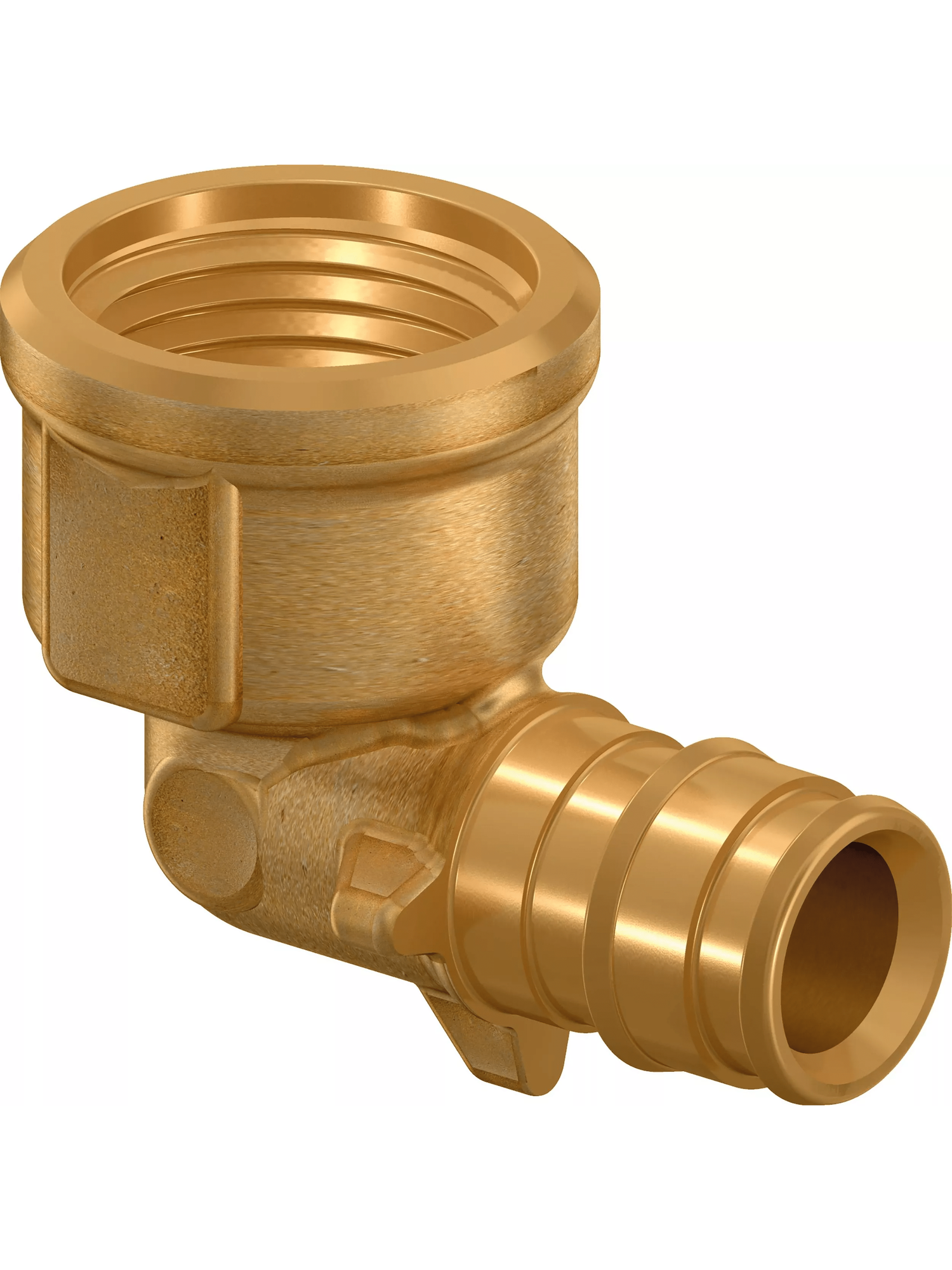 Угольник Uponor Q&E 90° с внутренней резьбой 16-1/2"ВP, DR-латунь 1023023