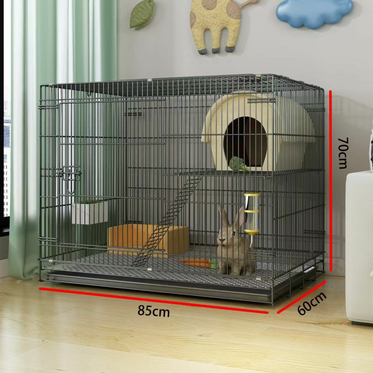 Крытая разборная клетка для кроликов 50-80dan