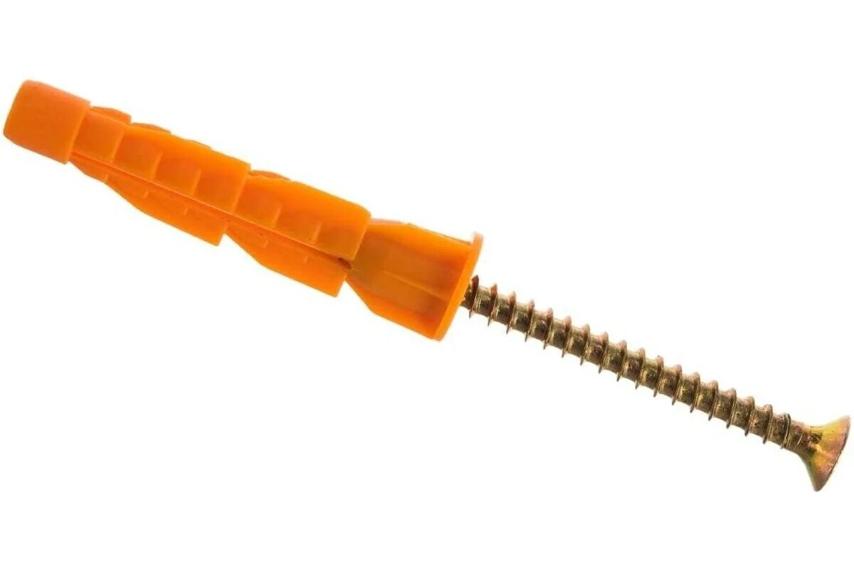 Дюбель универсальный трехраспорный с бортом полипропилен 6x52, комплект 50 шт