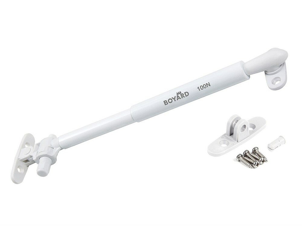 VVT Газовый лифт с регулируемым доводчиком 100N, , Белый , 25*75*350 Белый