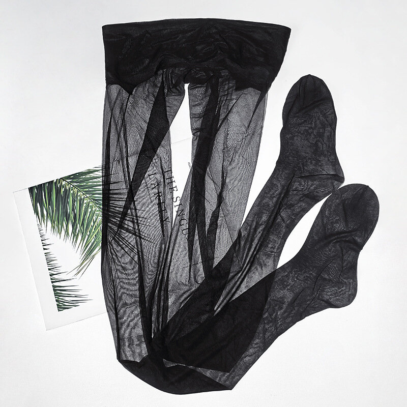 Растопленные высокоплотные бесшовные чулки с сеткой 0.01D для женщин, ультратонкие, шелковистые, прозрачные, плюс размер, бесшовные