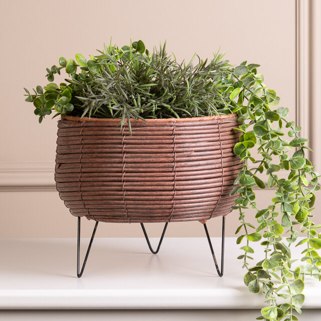 Декоративное кашпо на ножках Sherdington 22 см, Koopman, 430001120