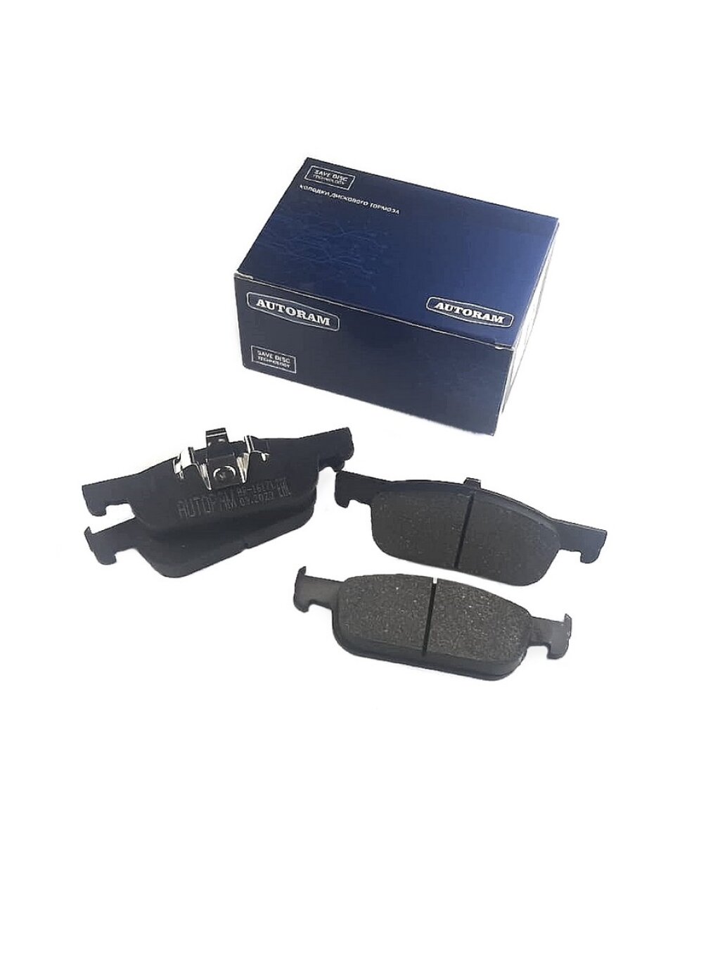 Колодки тормозные дисковые передние для а/м Lada X-RAY (16 клап.) (155 мм) AUTORAM