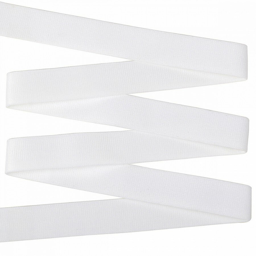 Резинка TBY бельевая (для бретелей) 18мм RBB06101 цв. F101 белый уп.2,5м