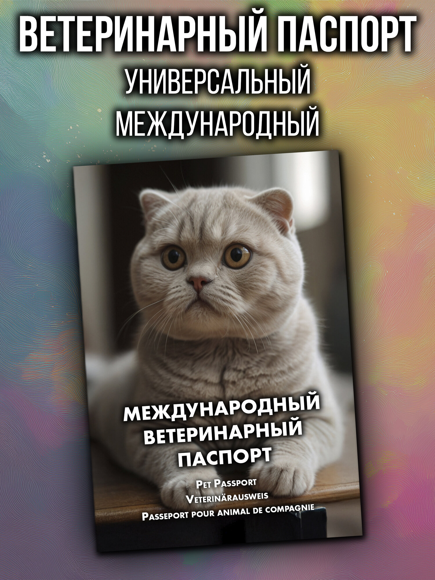 Ветеринарный паспорт для кошек, собак и любых других домашних животных, международный
