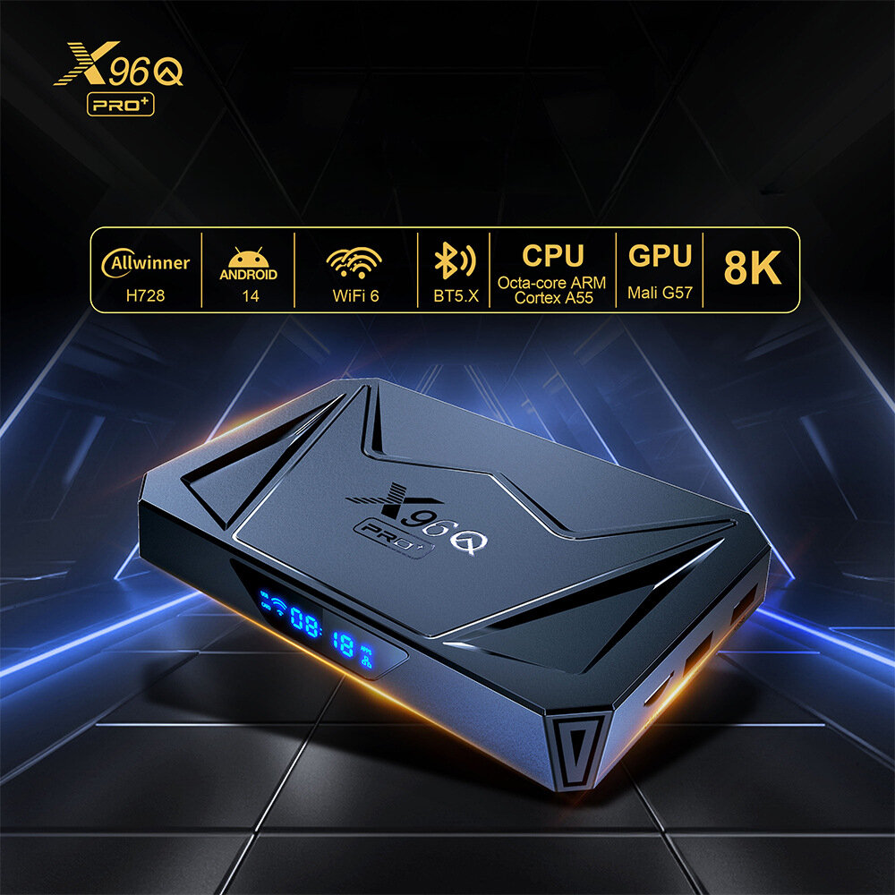 X96Q pro 8K 2GB/16GB ТВ-приставка TV Android 14.0