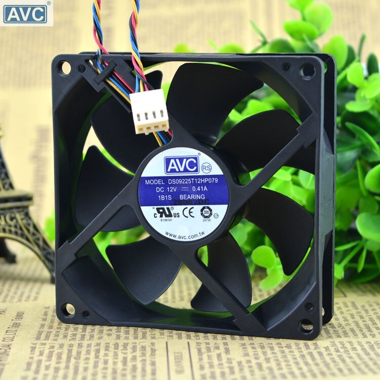 Оригинал AVC DS09225T12HP079 12V 0.41A 9025 4 four-wire PWM CPU Вентилятор thermostat AVC
