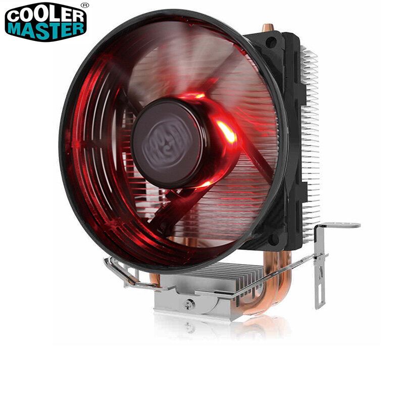 Cooler Master T20 2 Copper Heatpipes CPU cooler for Intel 775 115X AMD AM4 AM3 CPU radiator 95.5mm 3pin cooling CPU Вентилятор PC quiet